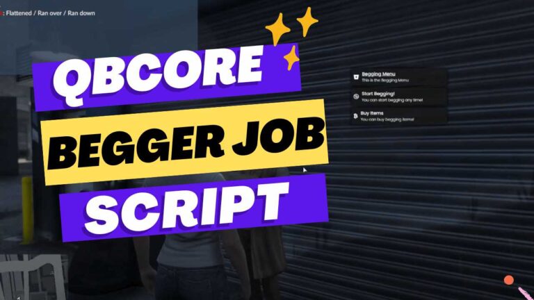 QBCore Begger Job Script | Advance Fivem jobs - QBCore Script