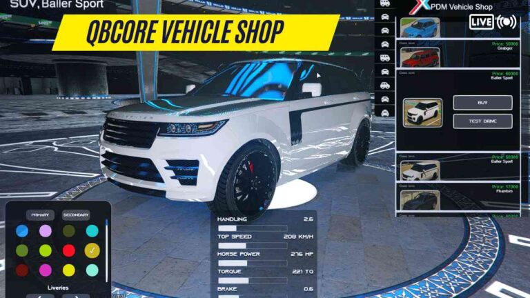 qbcore vehicle shop - QBCore Script