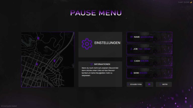 fivem pause menu - QBCore Script