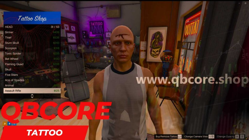 qbcore tattoo - QBCore Script