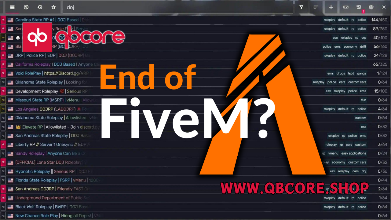 Future of the FiveM Under Rockstar's Ownership - QBCore Script