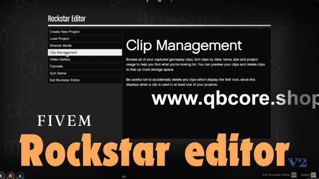 fivem rockstar editor v2 - QBCore Script