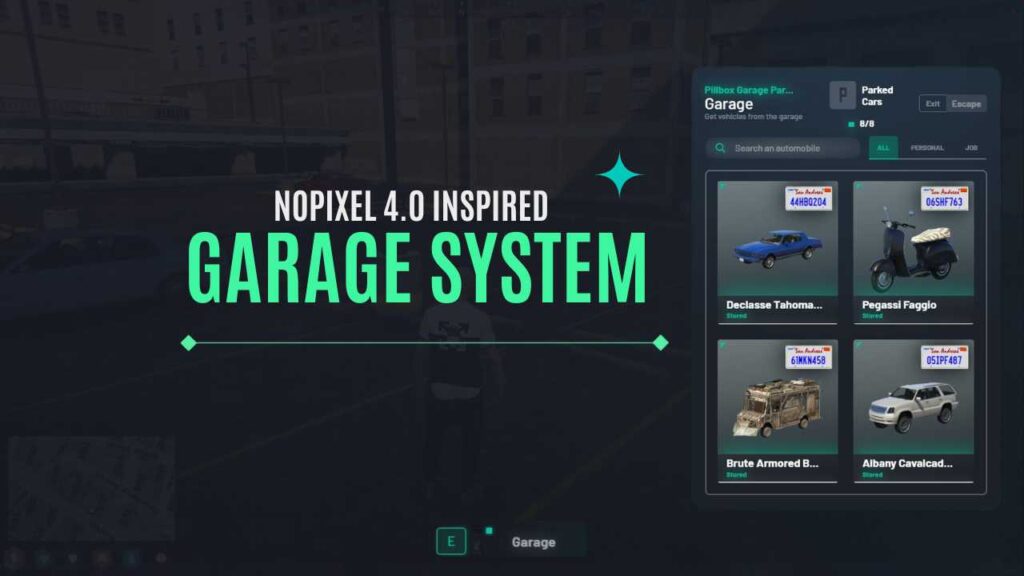 nopixel garage 4.0 script - QBCore Script