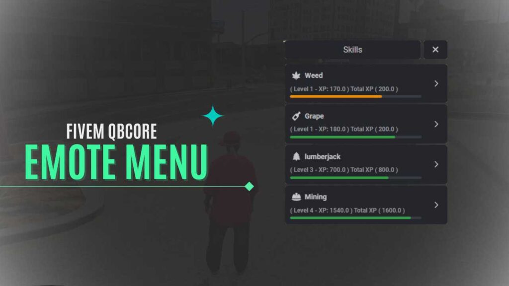 fivem skills script v2 - QBCore Script
