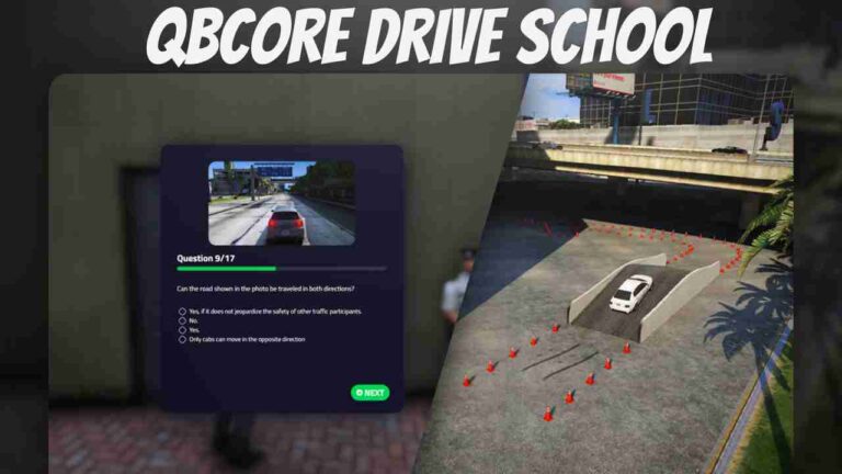 qbcore drive school - QBCore Script