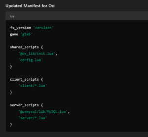 how to change qbcore script to ox - QBCore Script
