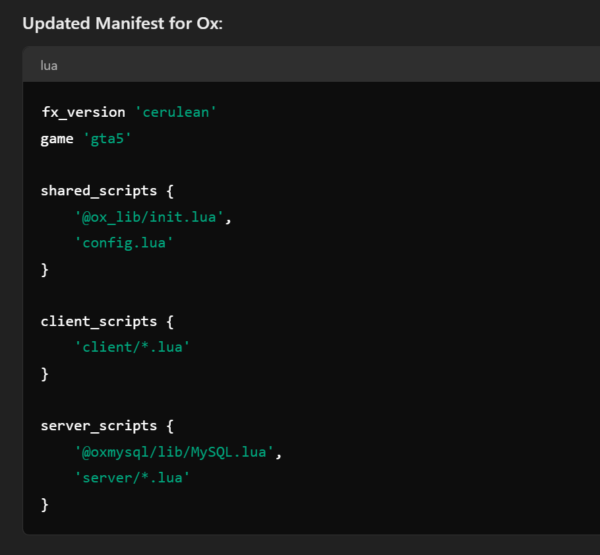 how to change qbcore script to ox - QBCore Script